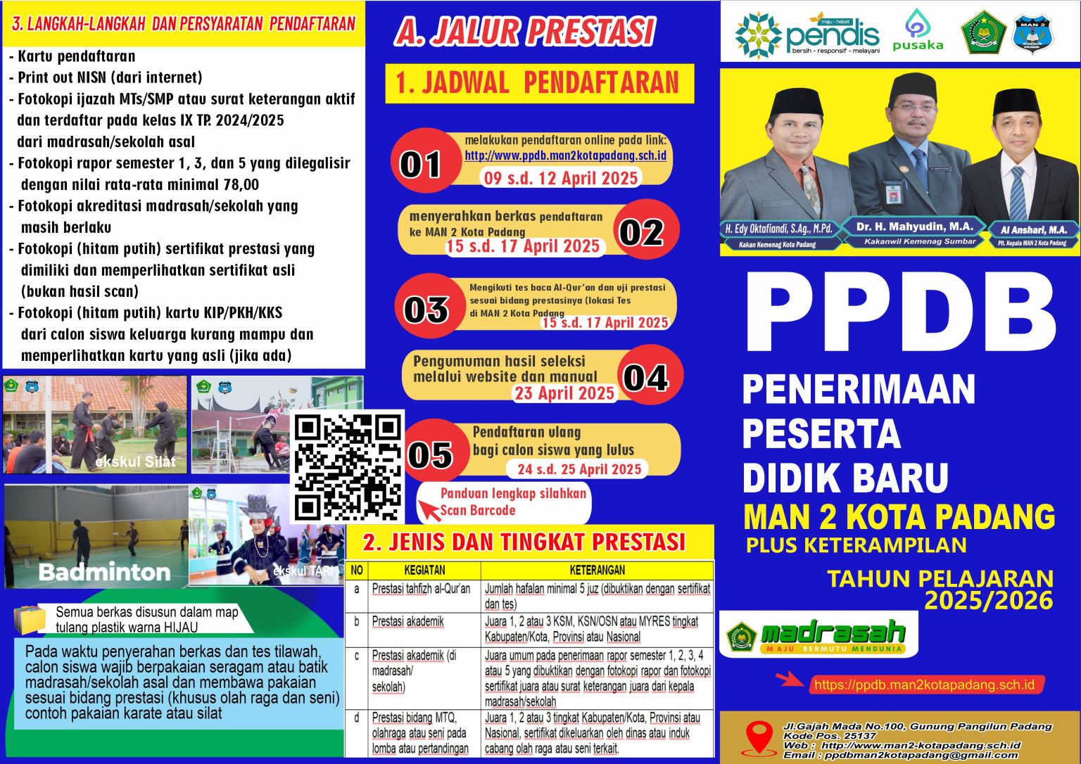PPDB MAN 2 KOTA PADANG TP. 2025/2026 - MAN 2 KOTA PADANG